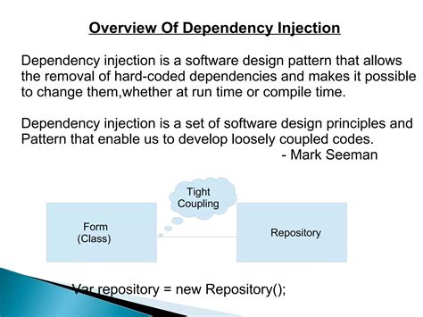 Dependency Injection With Unity Container Pdf