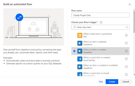 Create A Sharepoint Online Subsite From Power Automate Flow