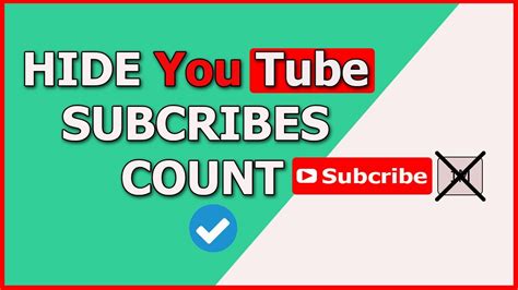 How To Hide Subscribers On YouTube YouTube