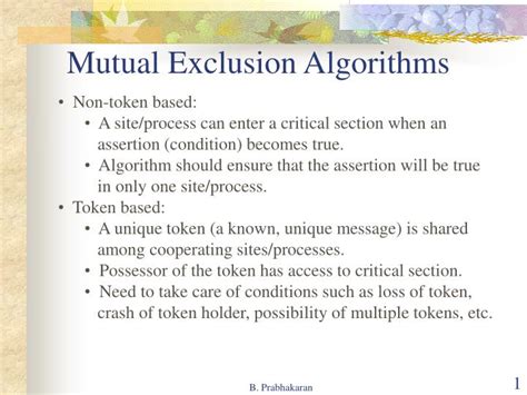 Ppt Mutual Exclusion Algorithms Powerpoint Presentation Free