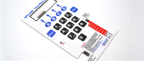 M Adhesive LED Push Button Custom Membrane Keypad