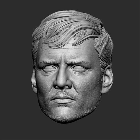 Stl File Din Djarin Mandalorian Pedro Pascal Head 🗿・3d Print Object