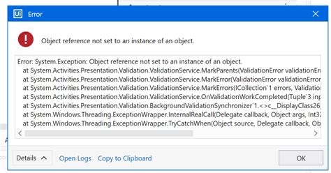 How Can I Locate The Origin Of The Error Object Reference Not Set To An Instance Of An Object