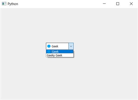 PyQt How To Set Icon To The Each Item In ComboBox GeeksforGeeks