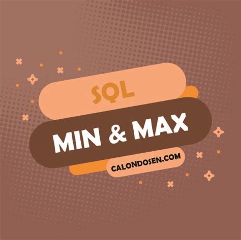 Tutorial Sql Min Dan Max Di Database