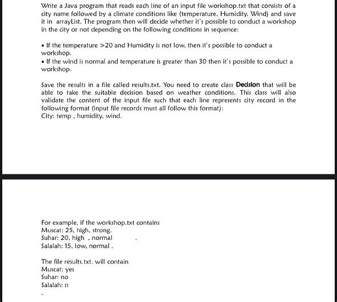 Solved Write A Java Program That Reads Each Line Of An Input