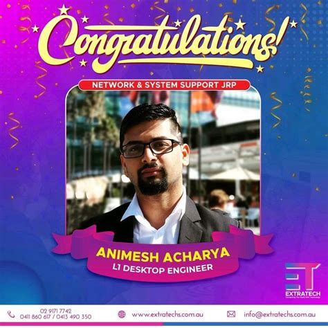 Animesh Acharya On Linkedin Thank You Extratech For Your Guidance 10