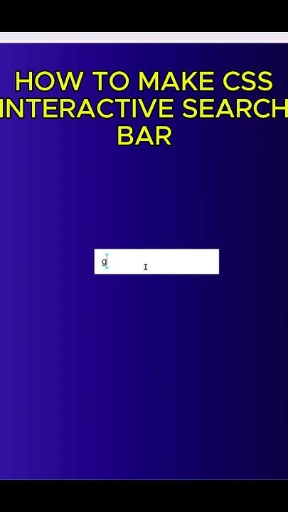 Css Interactive Search Bar Webdevelopment Coding Css Youtube