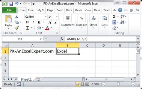 mid formula pk an excel expert