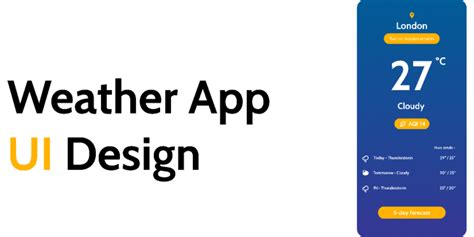 Weather App UI Design | Figma