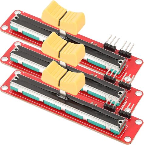 Vaguelly 3pcs Slide Potentiometer Linear Slider Potentiometer Slide Pot Module For Electronic
