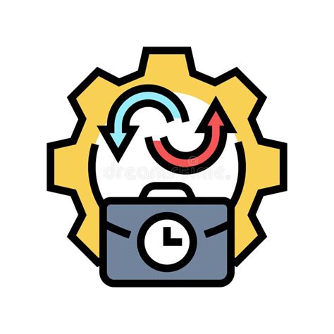 Automation Modern Business Color Icon Vector Illustration Stock Vector Illustration Of