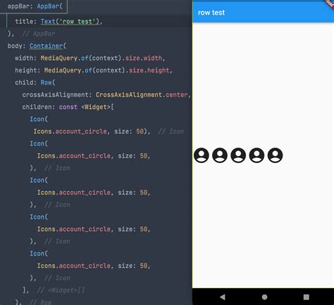 [flutter]row column 정렬 mainaxisalignment crossaxisalignment 정리