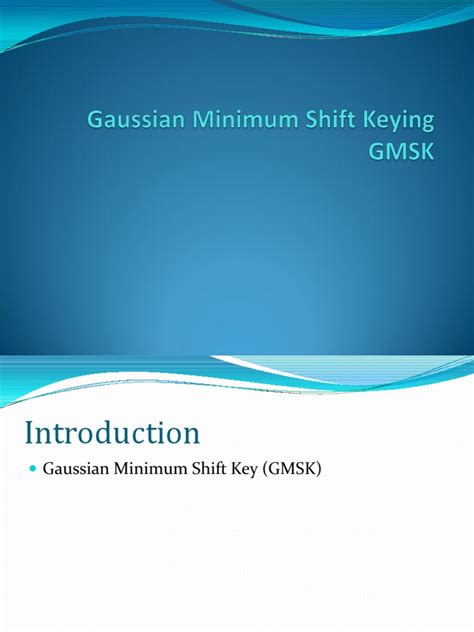 Gmsk Pdf Modulation Detector Radio
