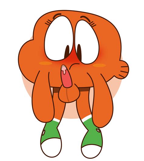 Rule 34 Anthro Balls Blush Cartoon Network Darwin Watterson Fish