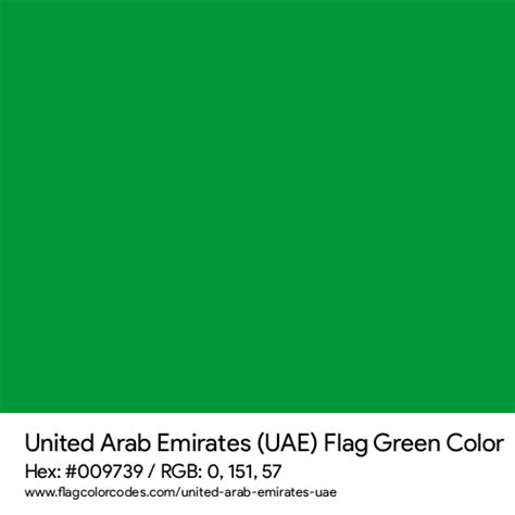 United Arab Emirates Uae Flag Color Codes