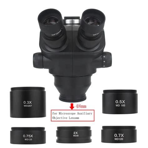 10x 8 Frame Trinocular Stereo Microscope Auxiliary Objective