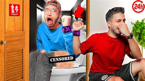 چالش ۲۴ ساعت دستبند با حامی😂چیزی که نباید رو دیدم Youtube