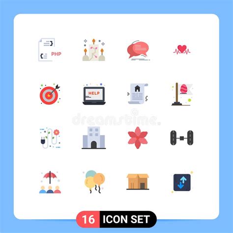 16 Flat Color Concept For Websites Mobile And Apps Wedding Love Ornamental Heartbeat Speech