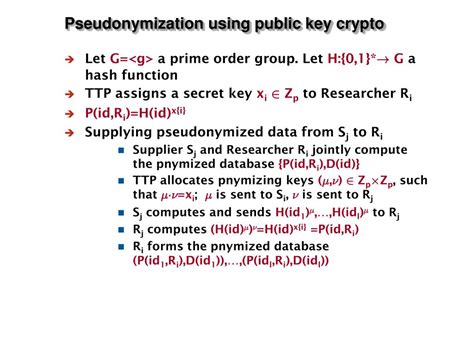 Ppt Microdata Sharing Via Pseudonymization Powerpoint Presentation