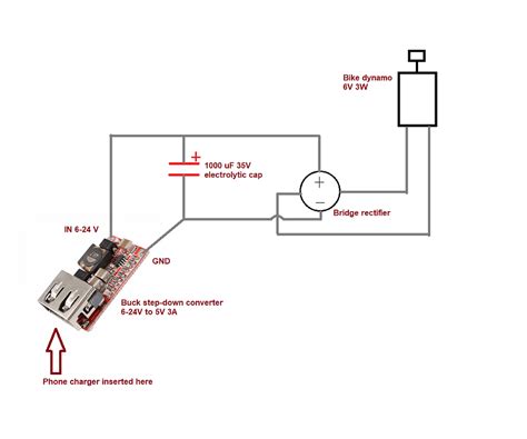 Phone Charger Using Bike Dynamo And Arduino Buck Module General