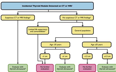 Flowchart For Incidental Thyroid Nodules Itns Detected On