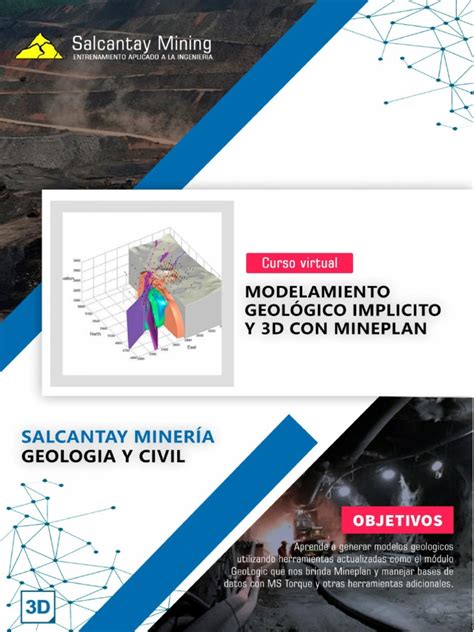 modelamiento geológico implicito y 3d con mineplan pdf