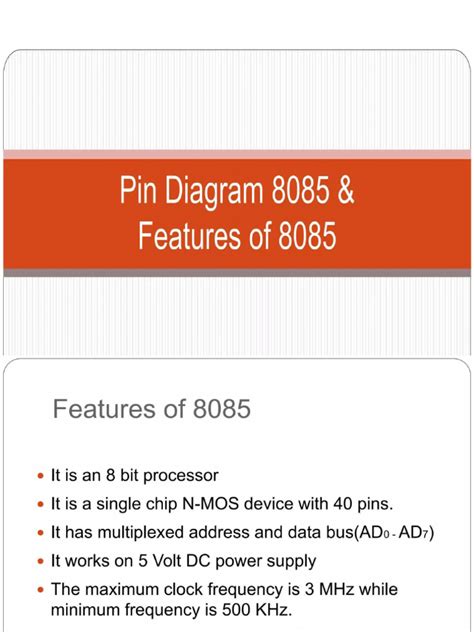 pin diagram 8085 pdf