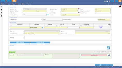 Sales Enquiry Quotation Management System At Best Price In Thane