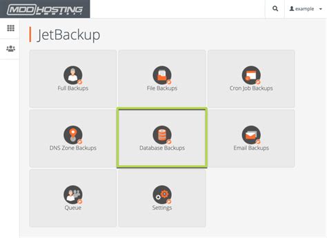 restoring a mysql database using jetbackup 4 knowledgebase mddhosting