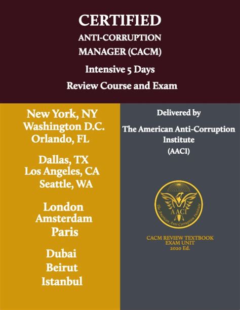 Intensive 5 Days Cacm Review Course And Exam The American Anti