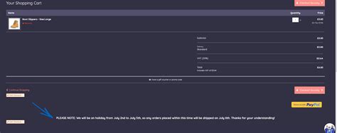how to add a custom message on the cart page ekm