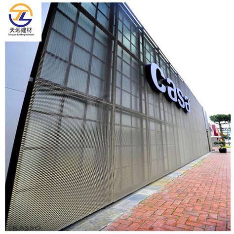 Suspended Perforated Aluminium False Ceiling Acm Architectural Panels 4mm