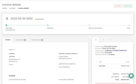 Approving An Invoice