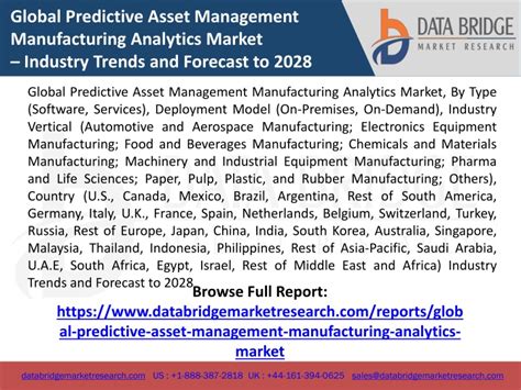 Ppt Global Predictive Asset Management Manufacturing Analytics Market