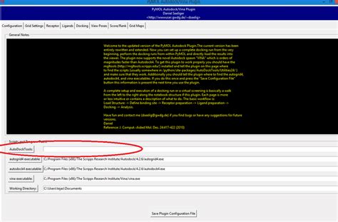 How To Fix The Problem To Set The Path For Autodock Tools Adt Pymol Plugin Researchgate