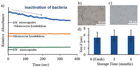 A Enzymatic Activity Of Ew Microcapsules Against Micrococcus