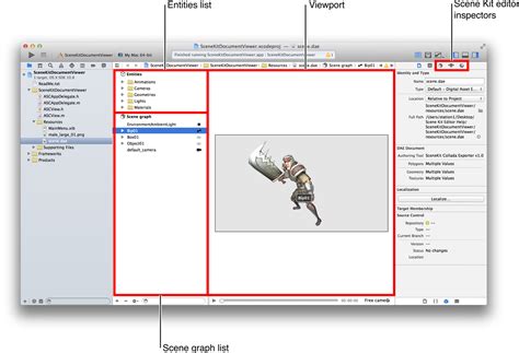 Ios Xcode Scene Editor How Do You Display Entities List Stack