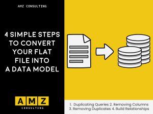Simple Steps To Convert Your Flat File Into A Data Model