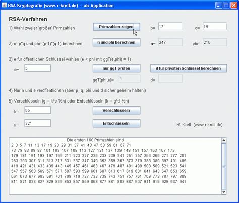R Krell De Java Teil K Kryptologie II Einweg Asymmetrie Diffie Hellman RSA Digitale