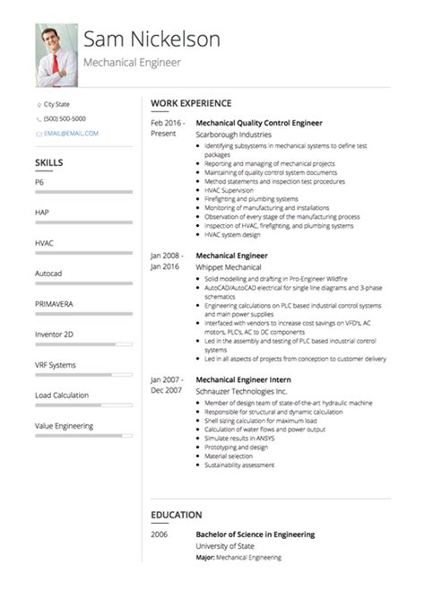 Real Professional CV Example Sample Directory VisualCV