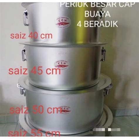 Periuk Jidin Besar Ada Telinga Periuk Kenduri Cap Buaya Tebal Dan