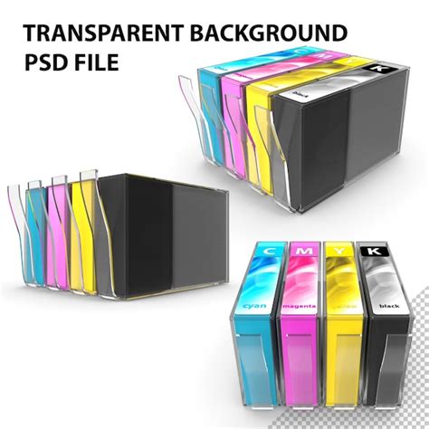 Premium Psd Inkjet Printer Cartridges Png