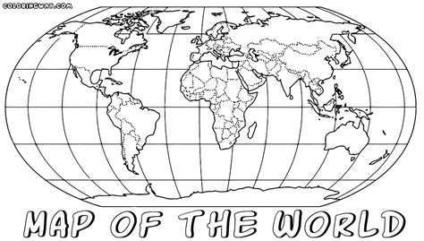 Coloring Page Of The World