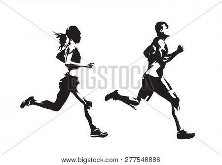 Side View Of Man Running Images Illustrations Vectors Free Bigstock