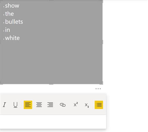 Bullet Points On Tooltip Page Are Not In The Font Microsoft Fabric Community