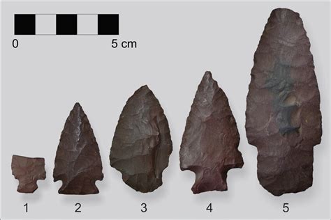 Purple Porcellanite Presumably From Montana Projectile Points