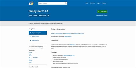 Mmpybot：一个强大的mattermost聊天机器人框架 懂ai