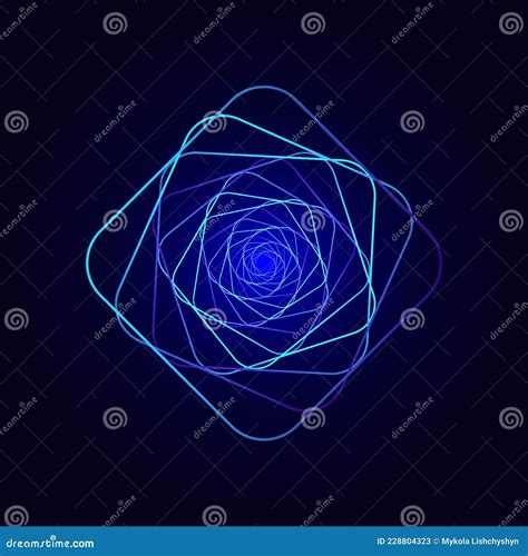 fractal element with connected lines and dots big data complex