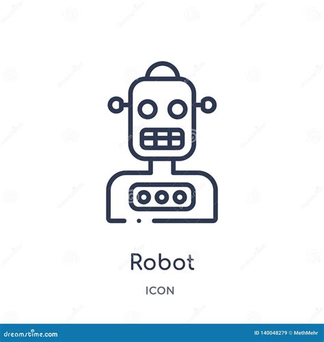 Linear Robot Icon From Artifical Intelligence Outline Collection Thin